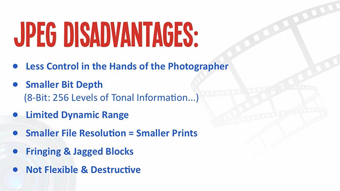What Is A Disadvantage Of JPEG Digital Files Big Photography 